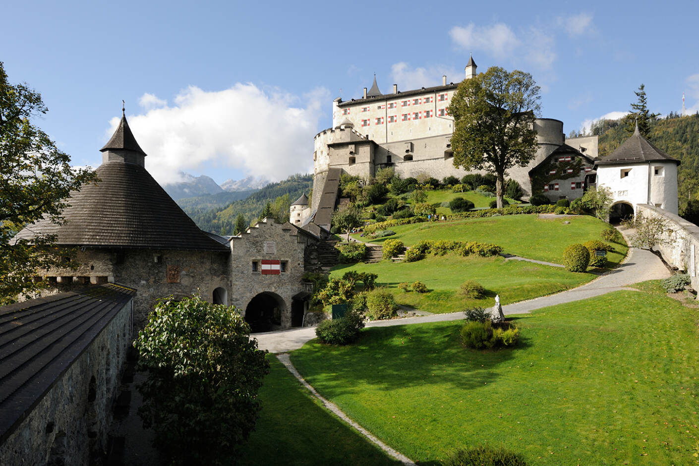 The four famous castles in Salzburg city